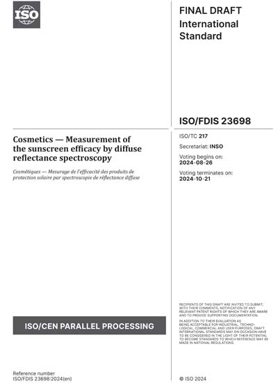 ISO/FDIS 23698:2024 - Cosmetics - Measurement of the sunscreen efficacy ...