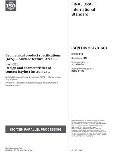 ISO/FDIS 25178-601:2024 - Geometrical product specifications (GPS ...