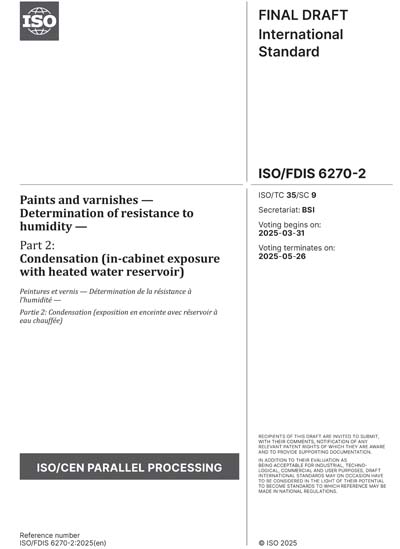 ISO/FDIS 6270-2:2025 - Paints and varnishes - Determination of ...