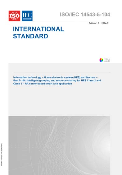 ISO/IEC 14543-5-104:2024 - Information technology - Home electronic ...