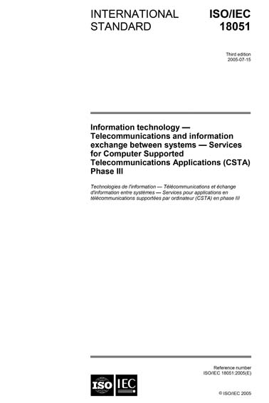 ISO/IEC 18051:2005 - Information technology - Telecommunications and ...