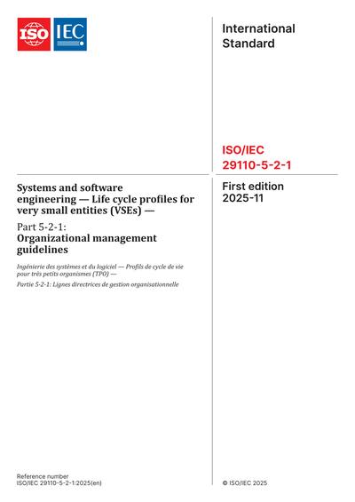 ISO/IEC 29110-5-2-1:2025 - Systems and software engineering - Life ...