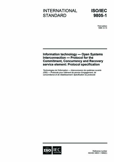 ISO/IEC 9805-1:1998 - Information technology - Open Systems ...