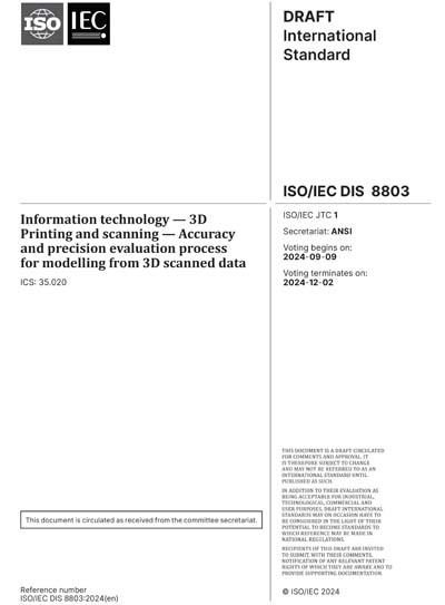 ISO/IEC DIS 8803:2024 - Information technology - 3D Printing and ...