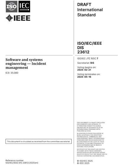 ISO/IEC/IEEE DIS 23612:2025 - Software and systems engineering ...