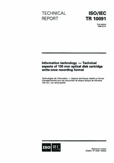 ISO/IEC TR 10091:1995 - Information technology - Technical aspects of ...
