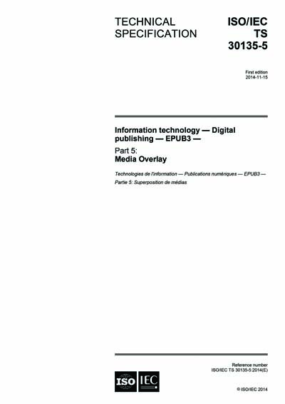 ISO/IEC TS 30135-5:2014 - Information technology - Digital publishing ...