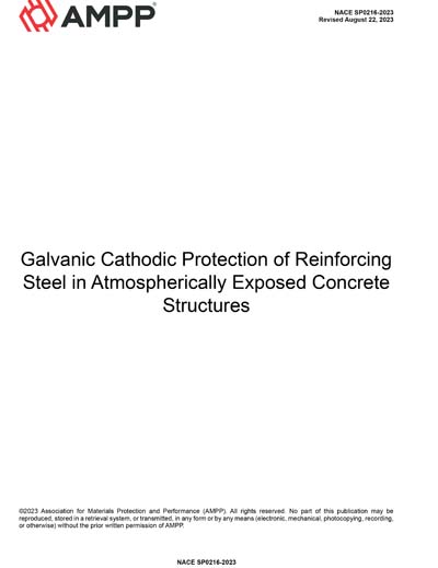 NACE SP0216-2023 - Galvanic Cathodic Protection of Reinforcing Steel in ...