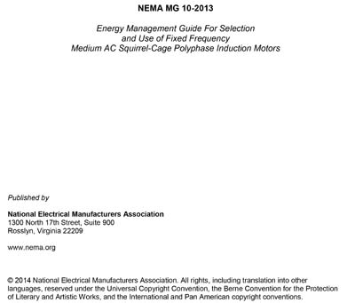 NEMA MG 10-2013 - Energy Management Guide for Selection and Use of ...