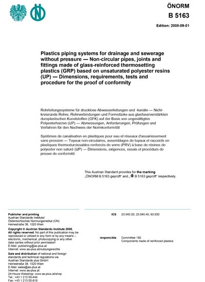 ONORM B 5163:2008 - Plastics piping systems for drainage and sewerage ...
