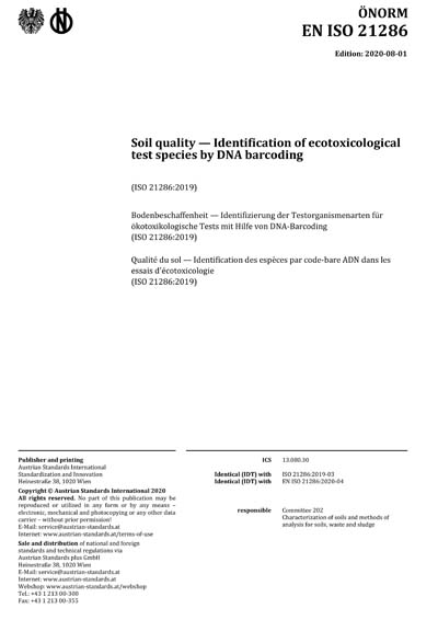ONORM EN ISO 21286:2020 - Soil quality - Identification of ...