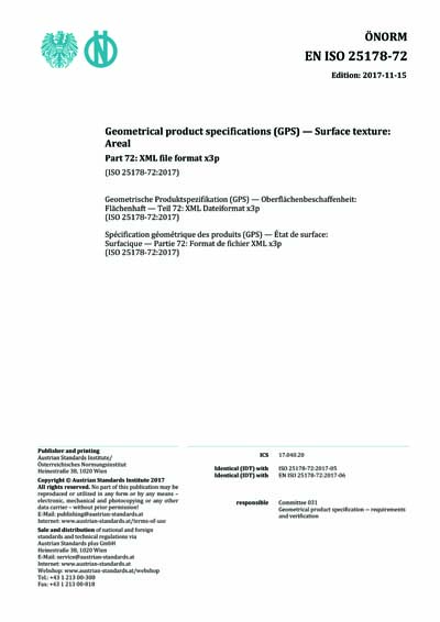 ONORM EN ISO 25178-72:2017 - Geometrical product specifications (GPS ...