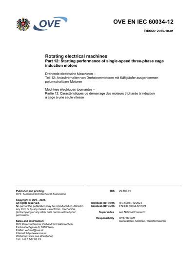 OVE EN IEC 60034-12:2025 - Rotating electrical machines -- Part 12 ...