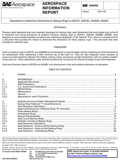 SAE AIR 6082-2011 (SAE AIR6082-2011) - Calculations to Determine ...