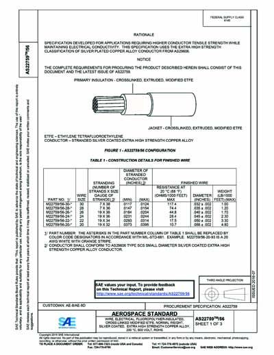 SAE AS 22759/56-2016 (SAE AS22759/56-2016) - WIRE, ELECTRICAL ...