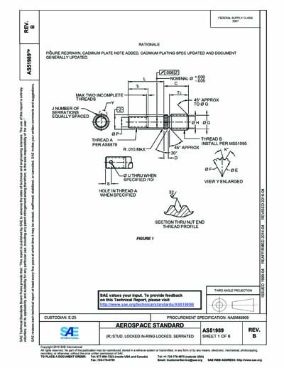 SAE AS 51989B-2016 (SAE AS51989B-2016) - STUD, LOCKED IN-RING LOCKED ...