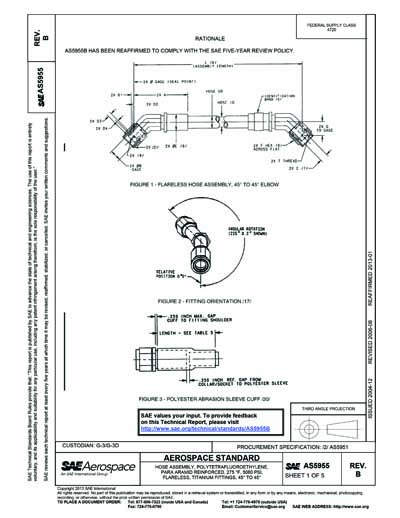 SAE AS 5955B-2006 (SAE AS5955B-2006) - Hose Assembly ...