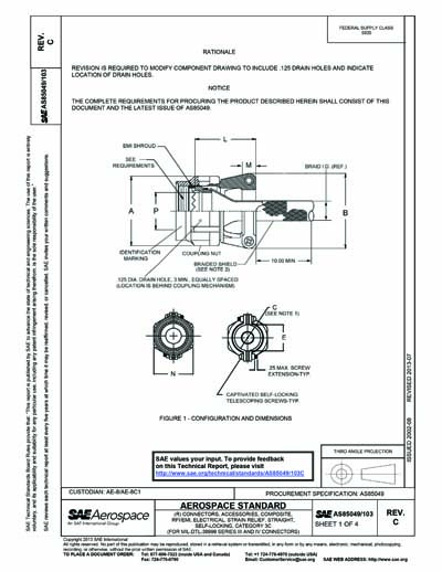 SAE AS 85049/103C-2013 (SAE AS85049/103C-2013) - CONNECTORS ...