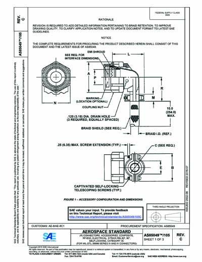 SAE AS 85049/105C-2016 (SAE AS85049/105C-2016) - CONNECTORS ...