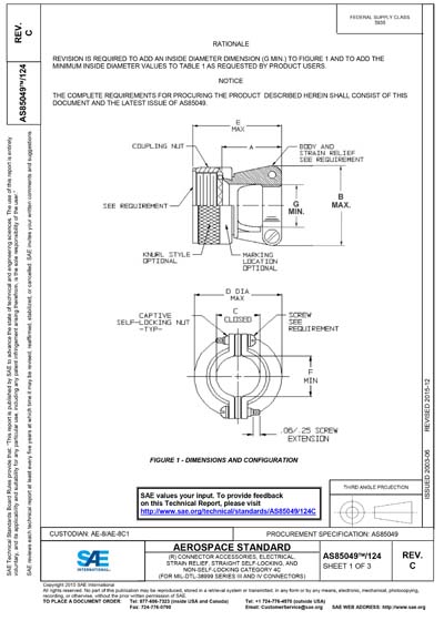 SAE AS 85049/124C-2015 (SAE AS85049/124C-2015) - CONNECTOR ACCESSORIES ...