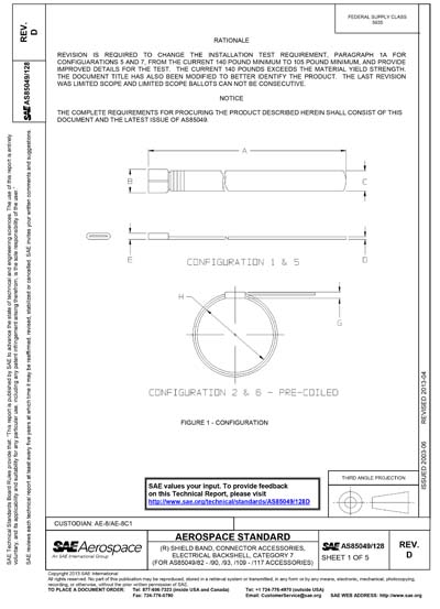 SAE AS 85049/128D-2013 (SAE AS85049/128D-2013) - Shield Band, Connector ...