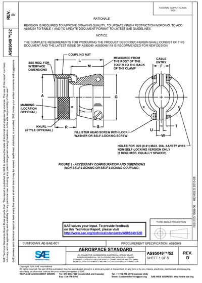 SAE AS 85049/52D-2016 (SAE AS85049/52D-2016) - CONNECTOR ACCESSORIES ...
