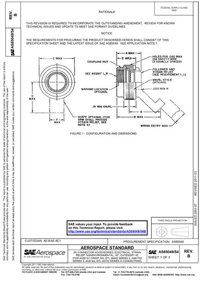 SAE AS 85049/54B-2011 (SAE AS85049/54B-2011) - Connector Accessories ...