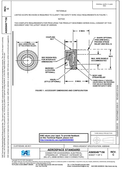 SAE AS 85049/56C-2019 - Connector Accessories, Electrical, Strainrelief ...