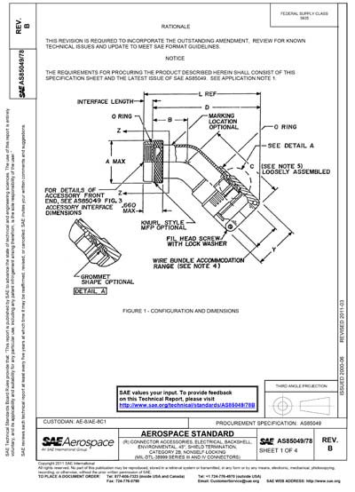SAE AS 85049/78B-2011 (SAE AS85049/78B-2011) - Connector Accessories ...