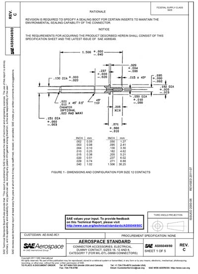 SAE AS 85049/80C-2011 (SAE AS85049/80C-2011) - Connector Accessories ...