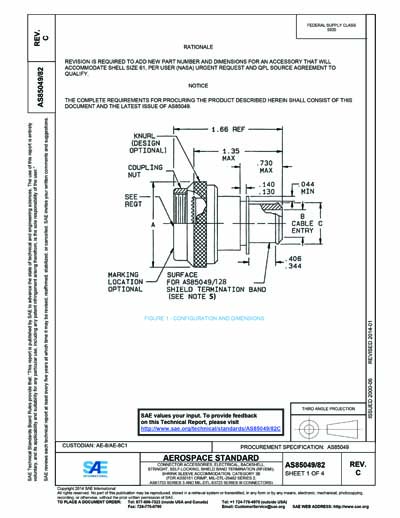 SAE AS 85049/82C-2014 (SAE AS85049/82C-2014) - CONNECTOR ACCESSORIES ...