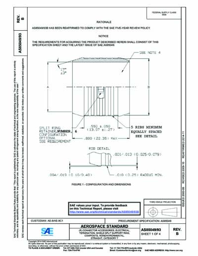 SAE AS 85049/93B-2009 (SAE AS85049/93B-2009) - Connector Accessories ...