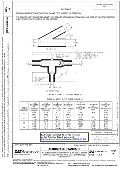 SAE AS 85049/142A-2011 (SAE AS85049/142A-2011) - Connector Accessories ...