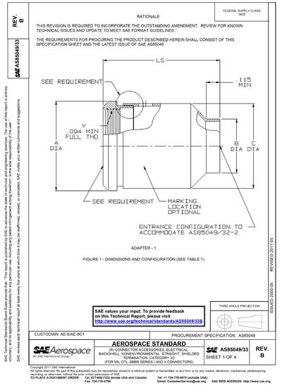 SAE AS 85049/33B-2011 (SAE AS85049/33B-2011) - Connector Accessories ...