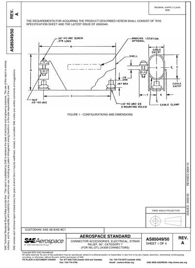 SAE AS 85049/50A-2004 (SAE AS85049/50A-2004) - Connector Accessories ...