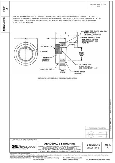 SAE AS 85049/53A-2004 (SAE AS85049/53A-2004) - Connector Accessories ...