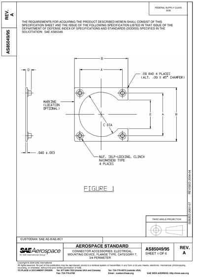 SAE AS 85049/95A-2004 (SAE AS85049/95A-2004) - Connector Accessories ...