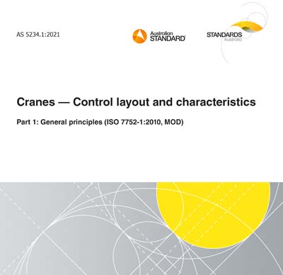AS 5234.1:2021 - Cranes - Control layout and characteristics, Part 1 ...