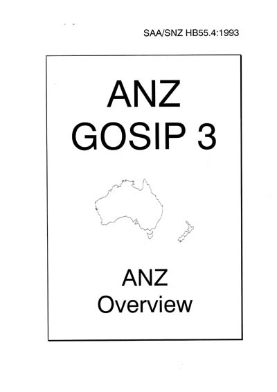 SAA/SNZ HB55.4:1993 - ANZ GOSIP 3 - ANZ Overview (FOREIGN STANDARD)