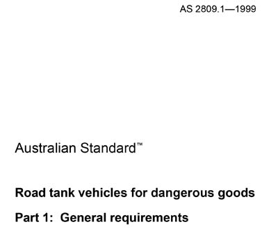 AS 2809.1-1999 - Road tank vehicles for dangerous goods - General ...