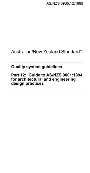 AS/NZS 3905.12:1999 - Quality system guidelines - Guide to AS/NZS ISO ...