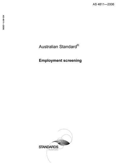 AS 4811-2006 - Employment screening (FOREIGN STANDARD)